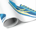 Winged Running Shoe Wrapping Paper | Zazzle