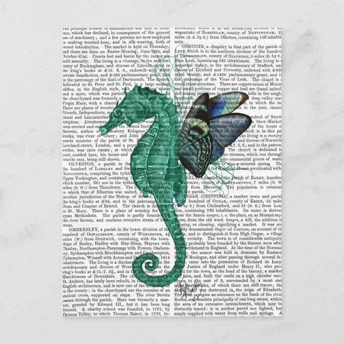 Winged Seahorse Postcard | Zazzle.com