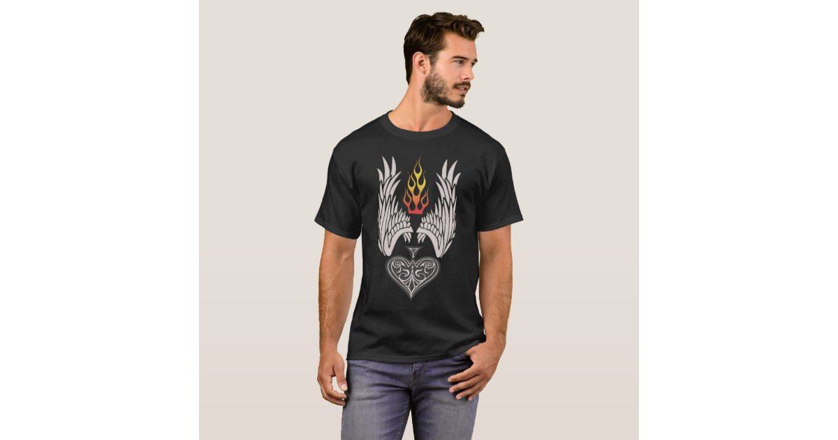 Winged Spade T-Shirt | Zazzle