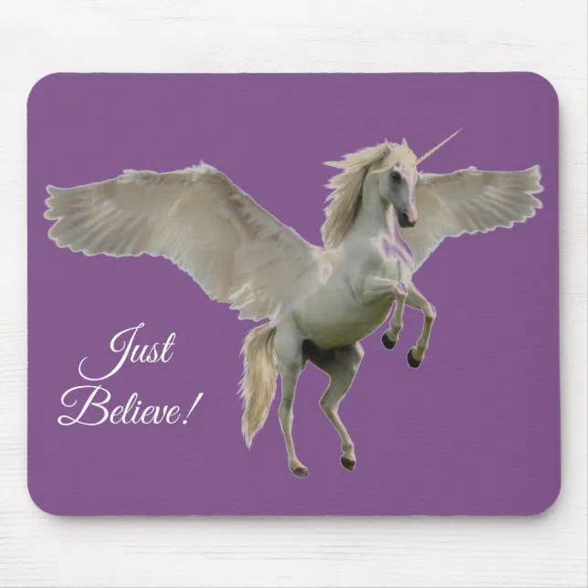 Winged Unicorn Mouse Pad | Zazzle