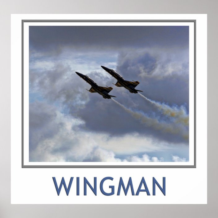 Wingman Blue Angels Poster | Zazzle.com