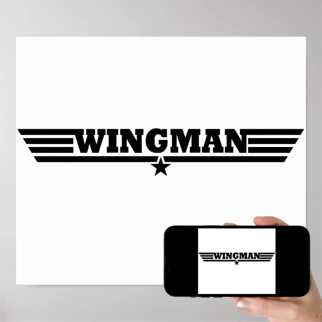 Wingman Wings Logo Poster | Zazzle