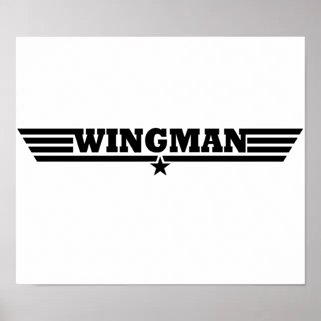 Wingman Wings Logo Poster | Zazzle