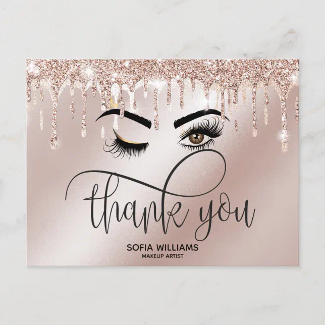 Wink Beautiful Brown Eye with Gold Crown Postcard | Zazzle