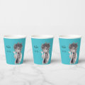 Winking Anime Guy, Original Drawing Paper Cups | Zazzle