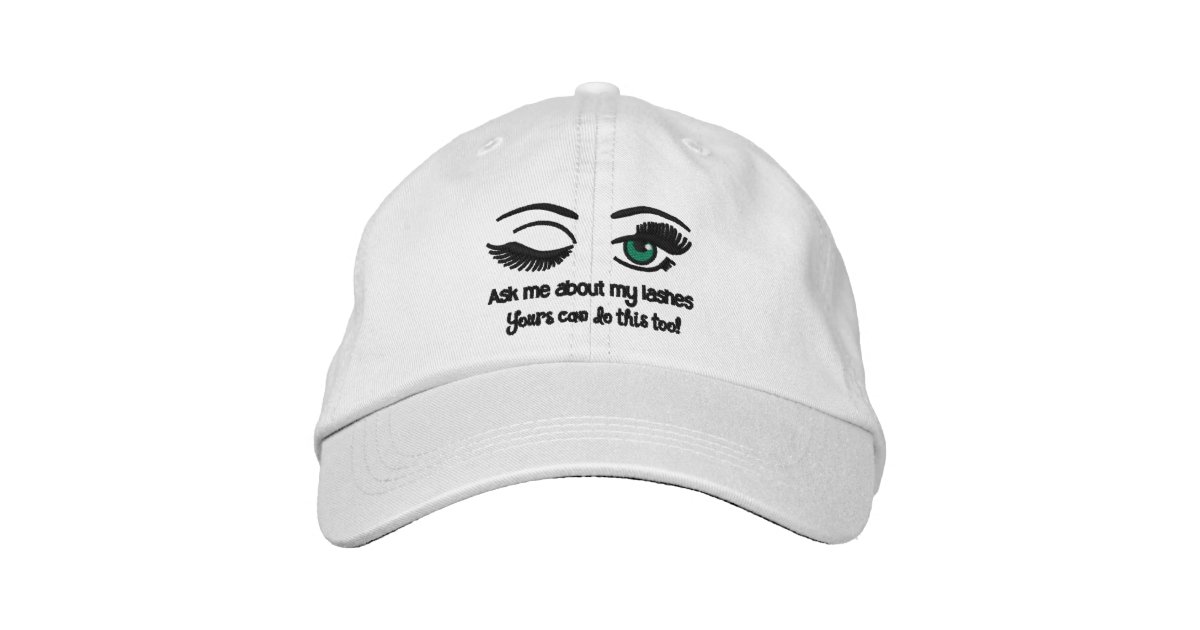 Winking Eyelash hat | Zazzle