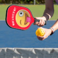 Winking Face Emoji with Tongue Pickleball Paddle | Zazzle