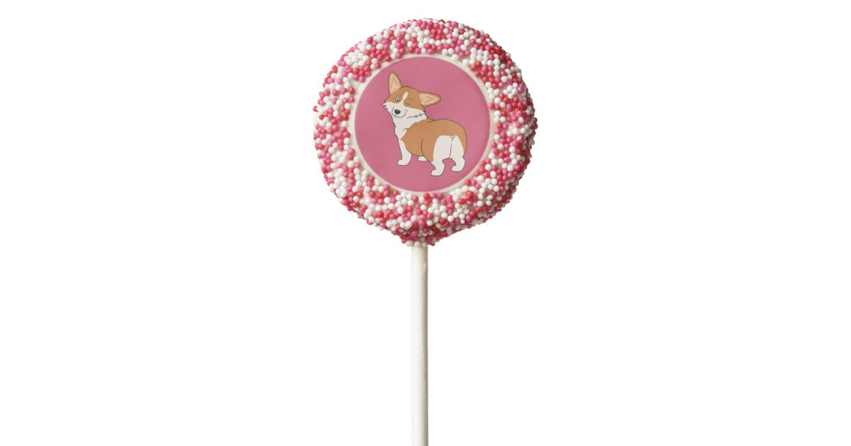 Winking Pembroke Welsh Corgi Chocolate Covered Oreo Pop | Zazzle