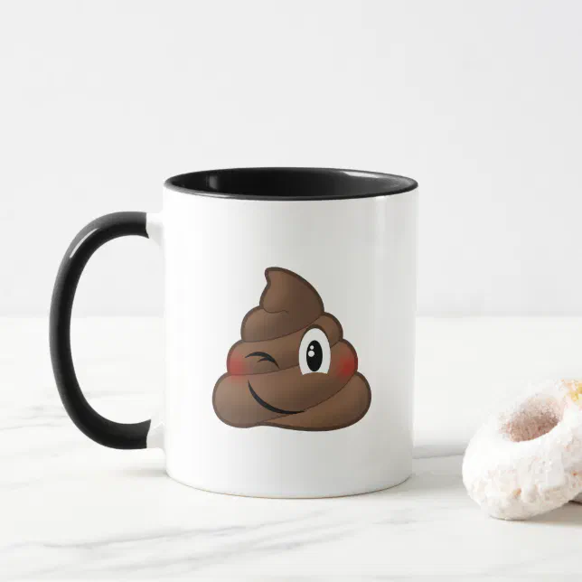 Winking Poop Emoji Mug | Zazzle