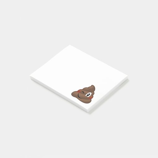 Winking Poop Emoji Post-it Notes | Zazzle