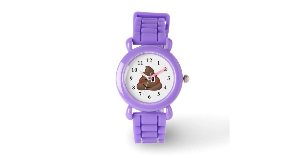 Winking Poop Emoji Watch | Zazzle