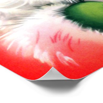 Winking Santa Poster | Zazzle