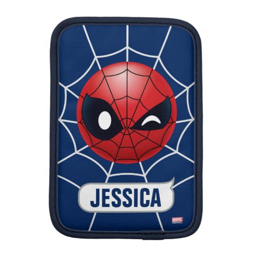 Winking Spider-Man Emoji iPad Mini Sleeve | Zazzle