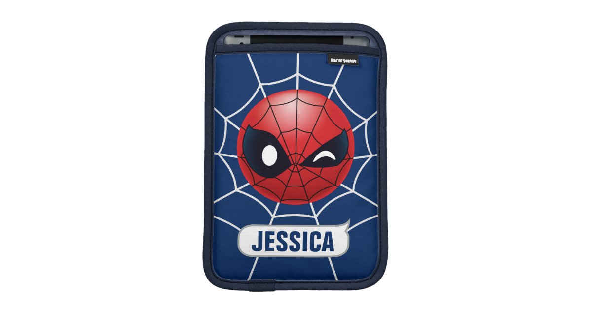 Winking Spider-Man Emoji iPad Mini Sleeve | Zazzle