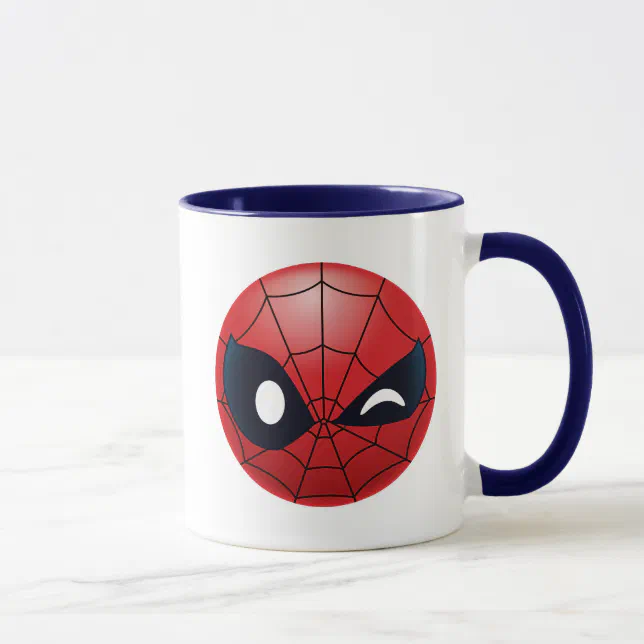 Winking Spider-Man Emoji Mug | Zazzle