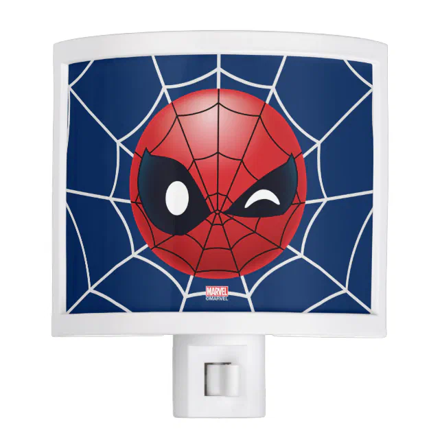 Winking Spider-Man Emoji Night Light | Zazzle