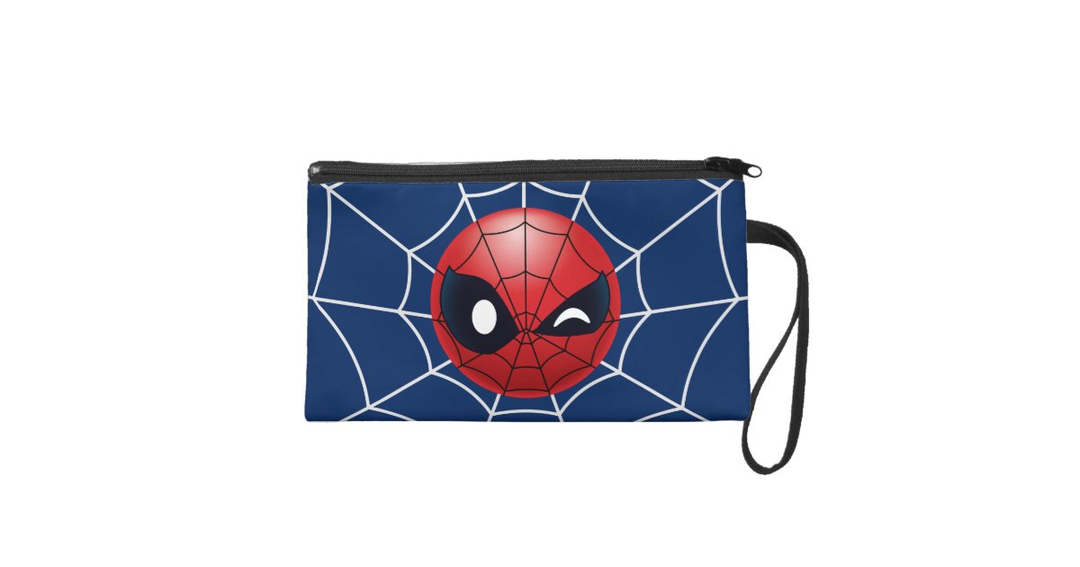 Winking Spider-Man Emoji Wristlet Purse | Zazzle