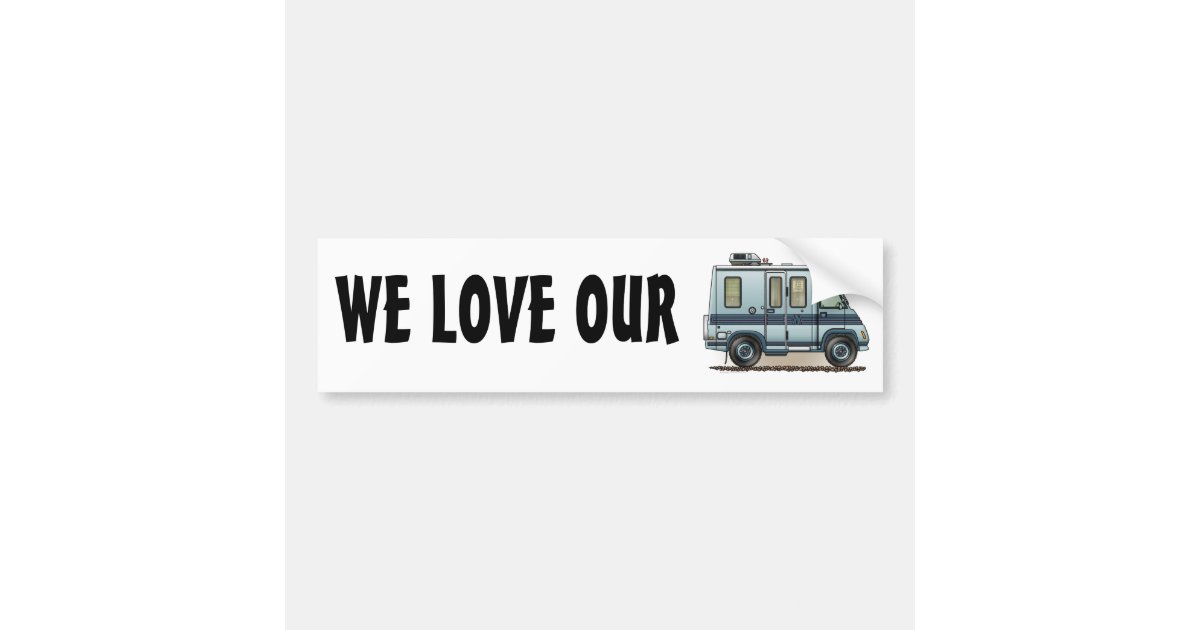 Winnebago Lasharo Camper RV Bumper Sticker | Zazzle