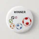 Winner Soccer (Football) Balls Button | Zazzle