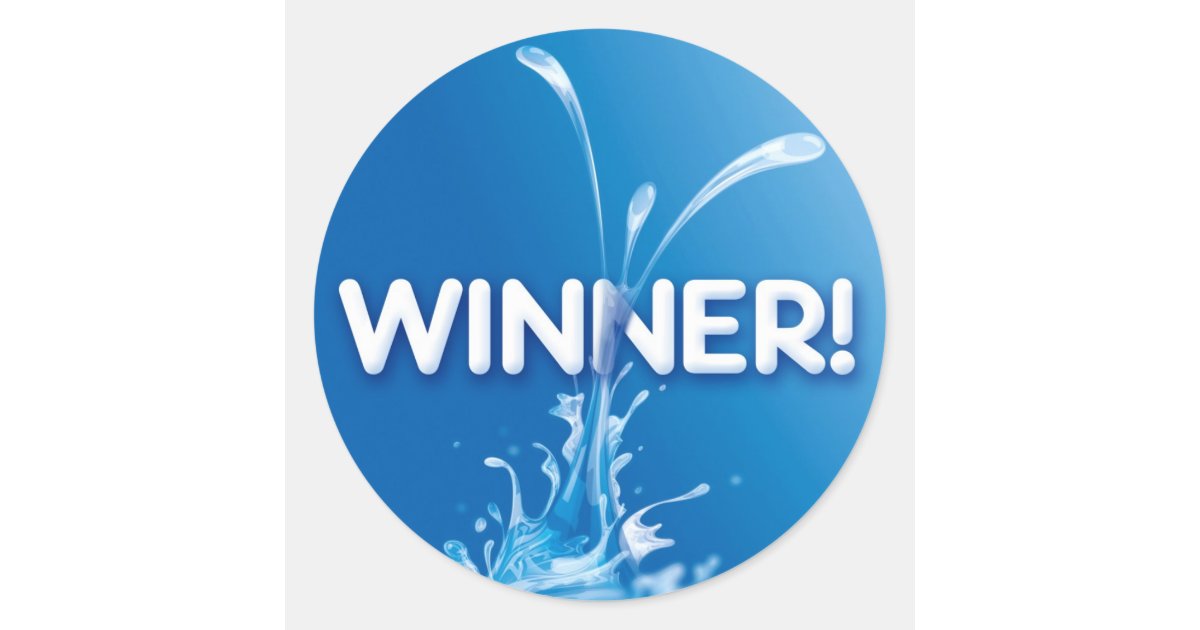 Winner sticker | Zazzle