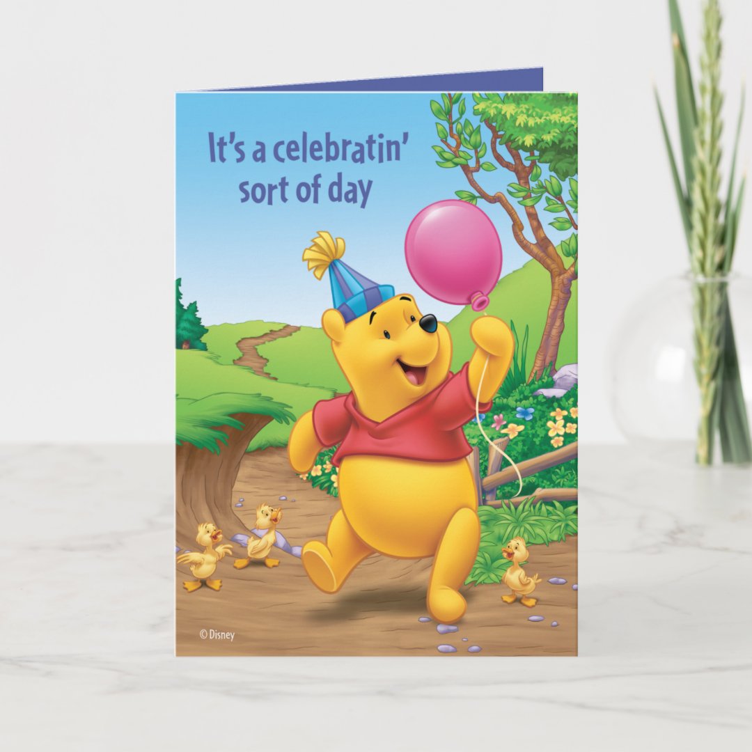 Winnie Pooh | Celebrating Invitation | Zazzle
