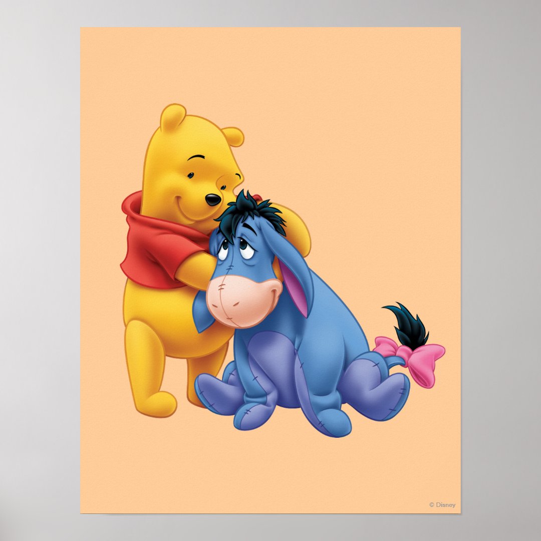 Winnie the Pooh and Eeyore Poster | Zazzle