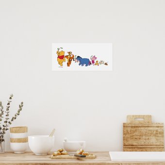 Winnie the Pooh Crew Poster | Zazzle