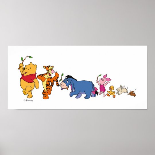 Winnie the Pooh Crew Poster | Zazzle.com