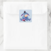 Winnie the Pooh | Eeyore Smile Square Sticker | Zazzle