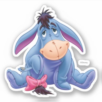 Winnie the Pooh | Eeyore Smile Sticker | Zazzle