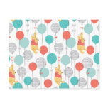 Winnie the Pooh | Hanging On Balloons Pattern Fabric | Zazzle.com