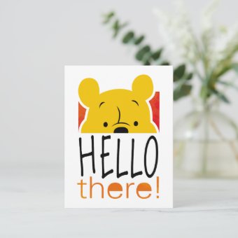 Winnie the Pooh | Hello There! Postcard | Zazzle