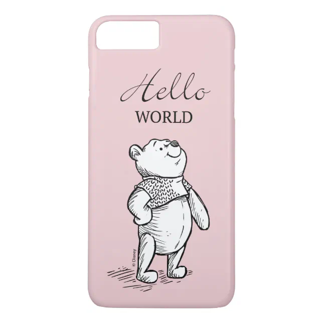 Winnie the Pooh | Hello World Quote Case-Mate iPhone Case | Zazzle