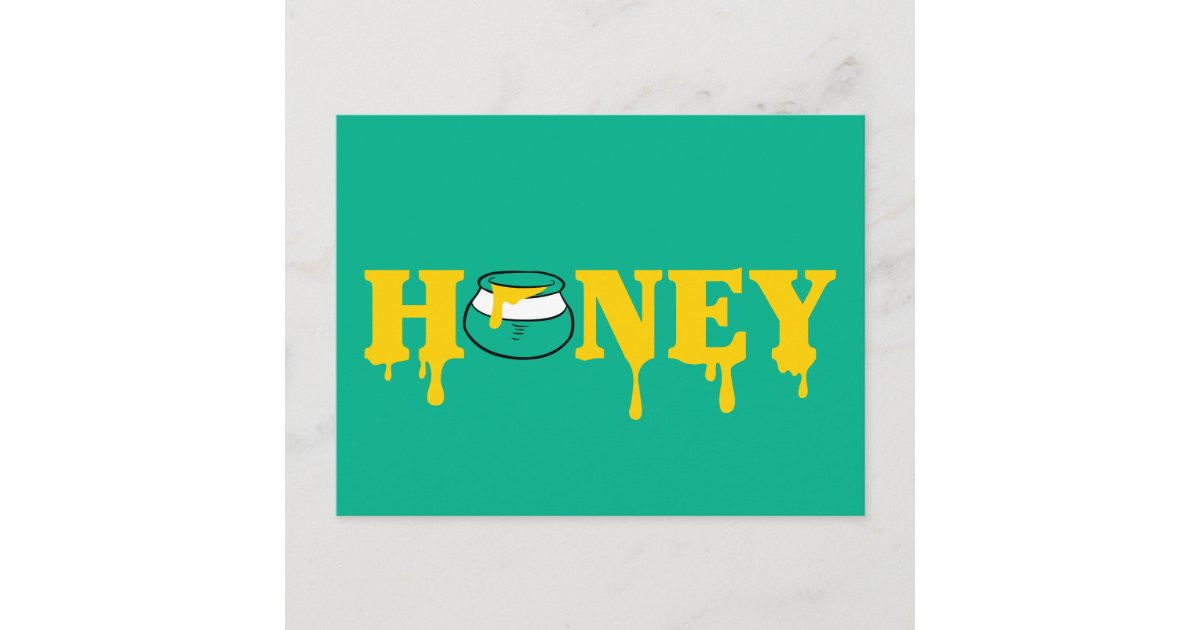 Winnie the Pooh | Honey Postcard | Zazzle