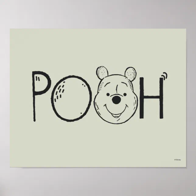 Winnie the Pooh Name Poster | Zazzle