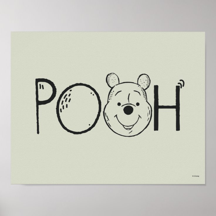 Winnie the Pooh Name Poster | Zazzle