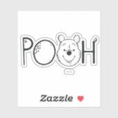Winnie the Pooh Name Sticker | Zazzle