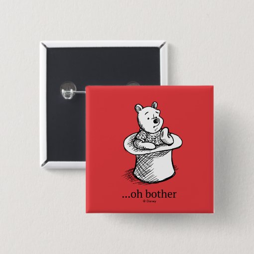 Winnie the Pooh | Oh Bother Quote Button | Zazzle