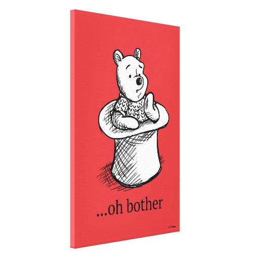 Winnie the Pooh | Oh Bother Quote Canvas Print | Zazzle