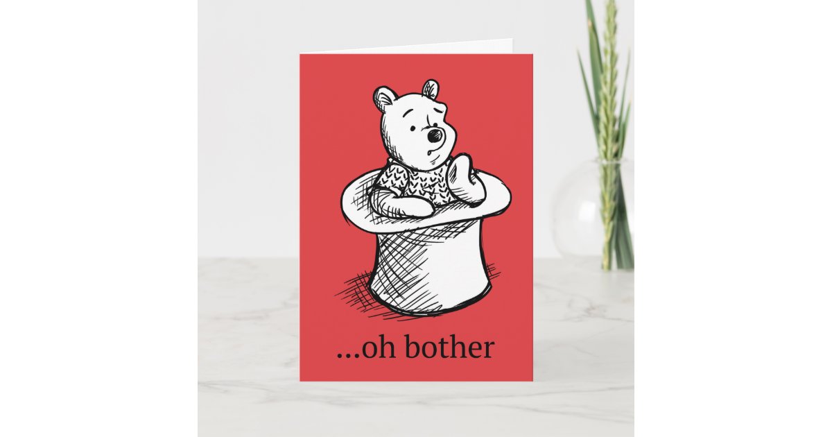 Winnie the Pooh | Oh Bother Quote Card | Zazzle
