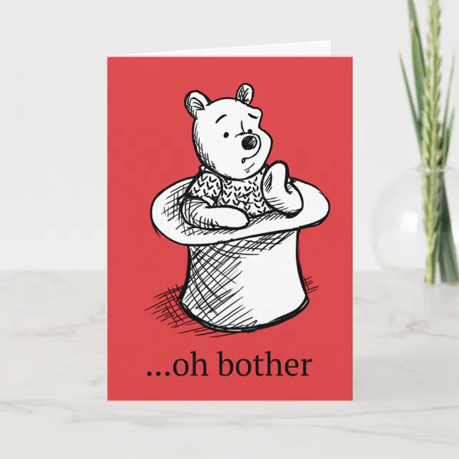 Winnie the Pooh | Oh Bother Quote Card | Zazzle