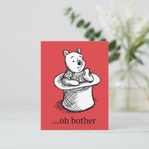 Winnie the Pooh | Oh Bother Quote Postcard | Zazzle