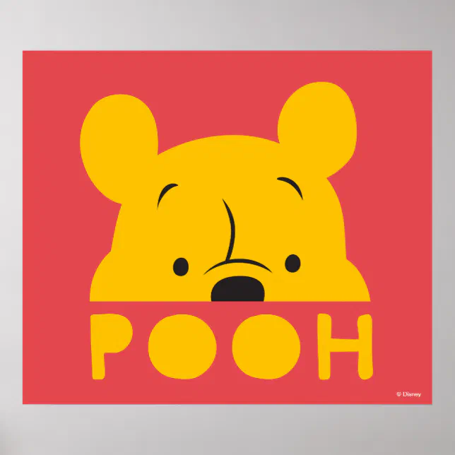 Winnie the Pooh | Peek-a-Boo Pooh Poster | Zazzle