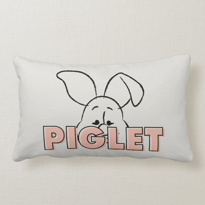 Winnie the Pooh | Piglet Peek-A-Boo Lumbar Pillow | Zazzle.com
