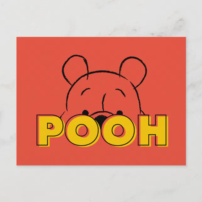 Winnie the Pooh | Pooh Peek-A-Boo Postcard | Zazzle