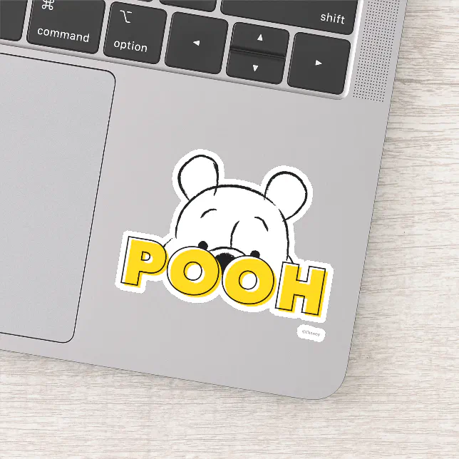 Winnie the Pooh | Pooh Peek-A-Boo Sticker | Zazzle