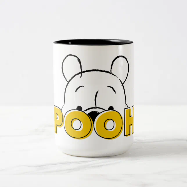 Winnie the Pooh | Pooh Peek-A-Boo Two-Tone Coffee Mug | Zazzle