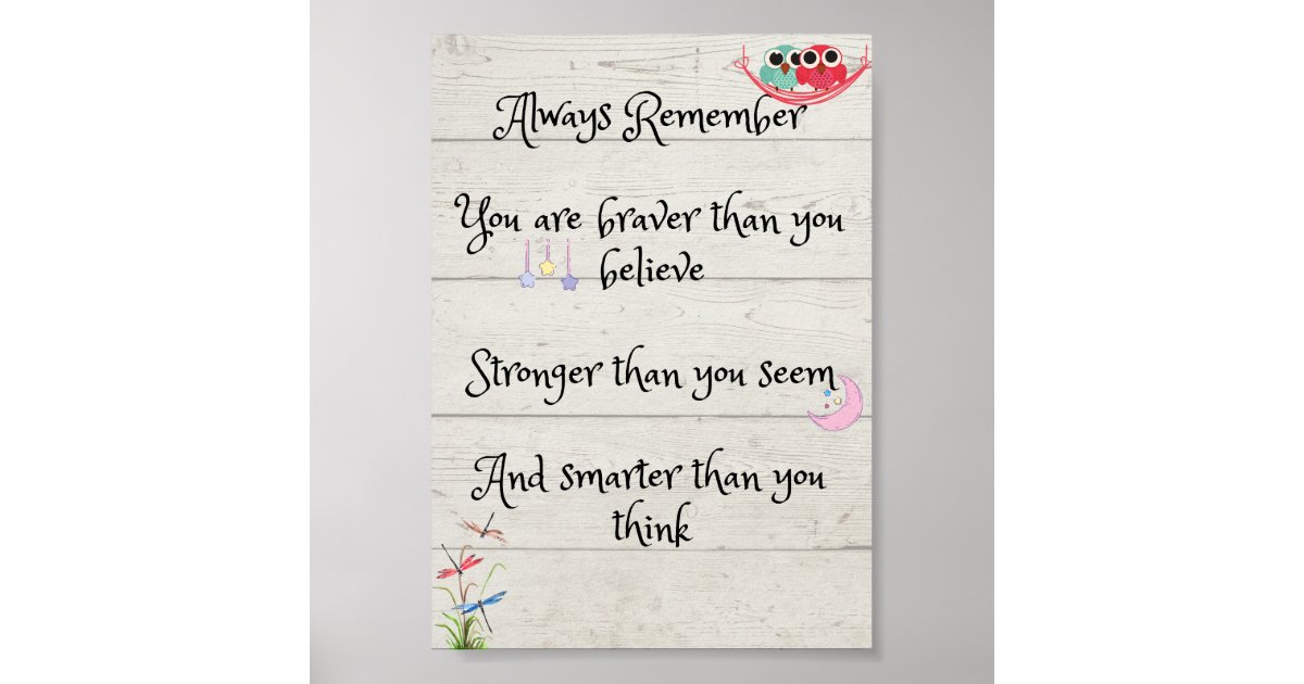 Winnie the Pooh quote Poster | Zazzle