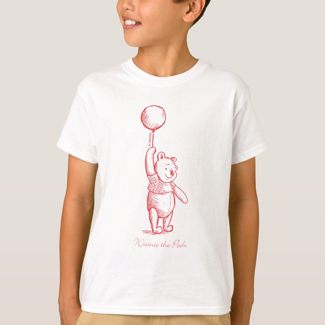 Winnie the Pooh Sketch T-Shirt | Zazzle
