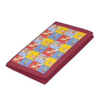 Winnie the Pooh | Tigger Bright Mosaic Pattern Trifold Wallet | Zazzle
